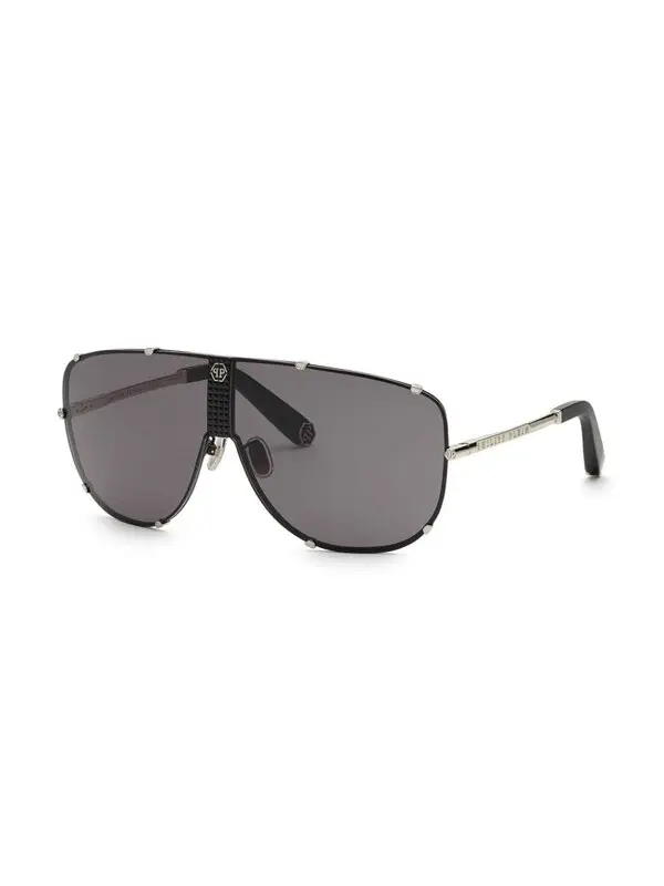 Philipp Plein Studded Pilot-frame Sunglasses - Black
