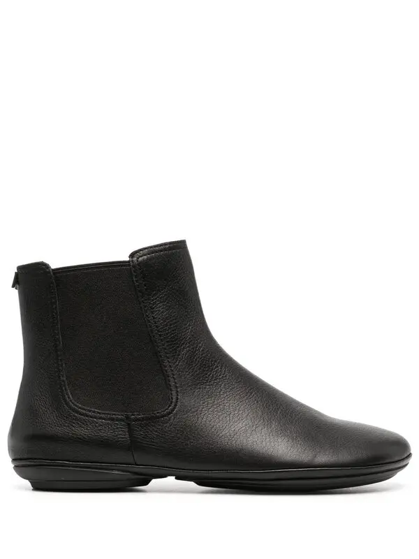 Camper Right Nina Leather Ankle Boots - Black