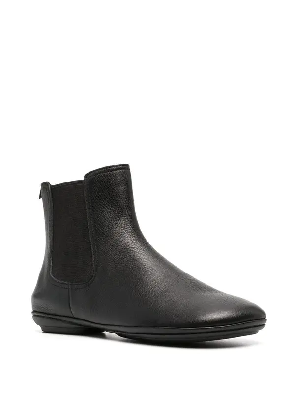 Camper Right Nina Leather Ankle Boots - Black