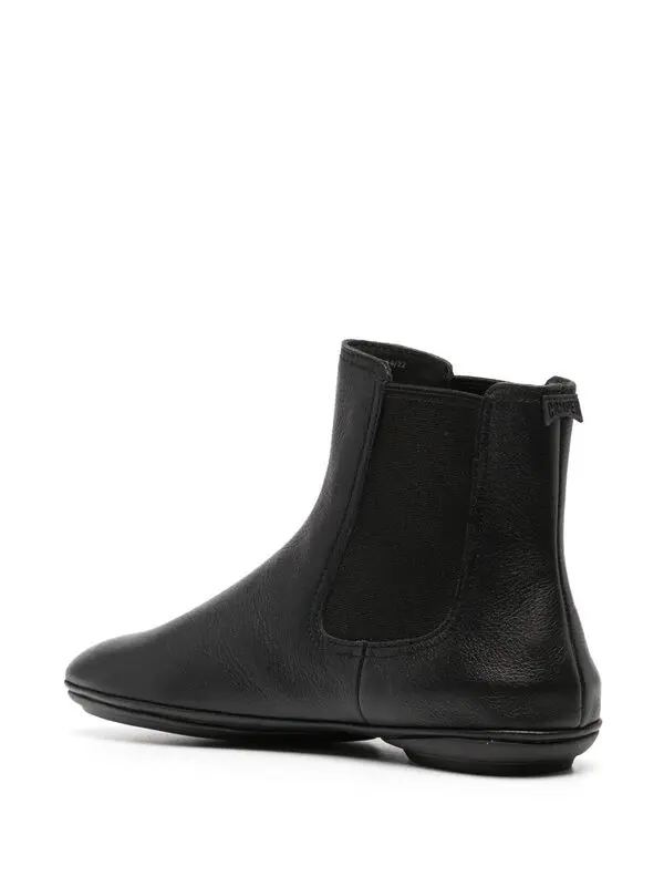 Camper Right Nina Leather Ankle Boots - Black