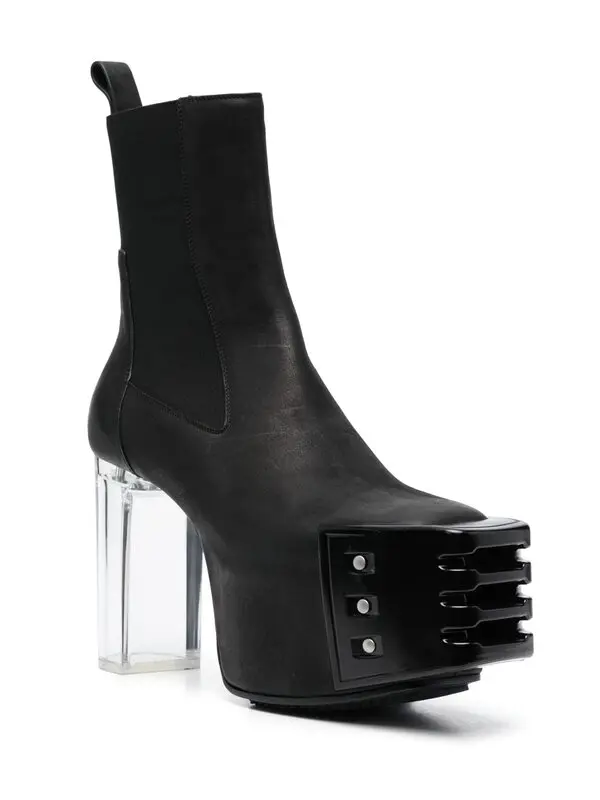 Rick Owens Luxor Grilled 130mm Ankle Boots