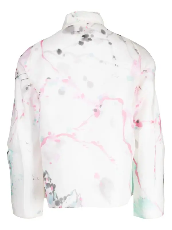 Shiatzy Chen Graphic-print Silk Jacket