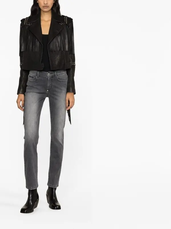 Philipp Plein Mid-rise Skinny Jeans - Grey