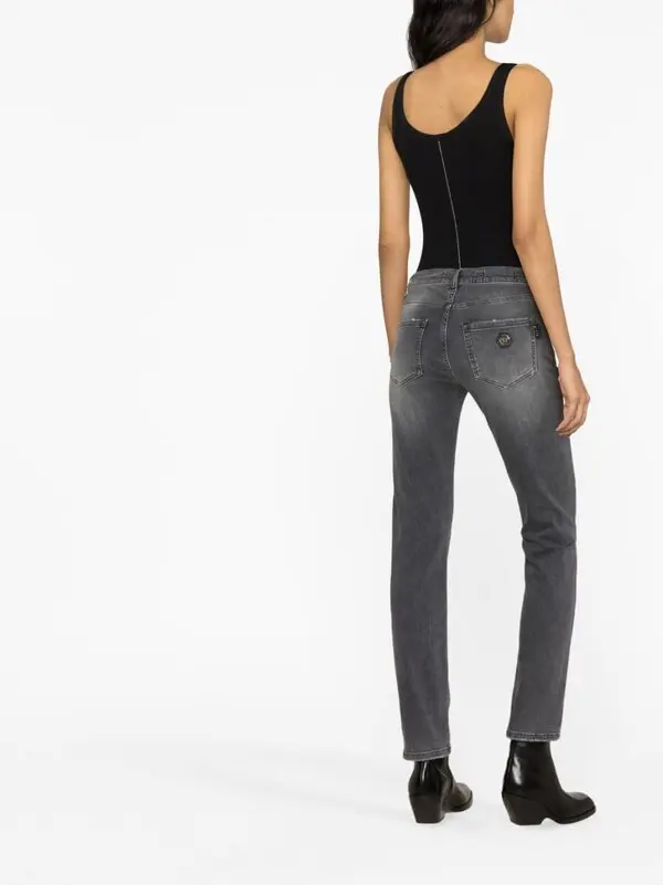 Philipp Plein Mid-rise Skinny Jeans - Grey