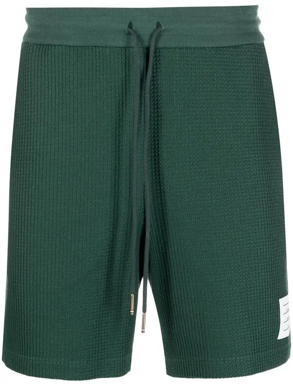 Thom Browne Waffle-effect Drawstring Shorts