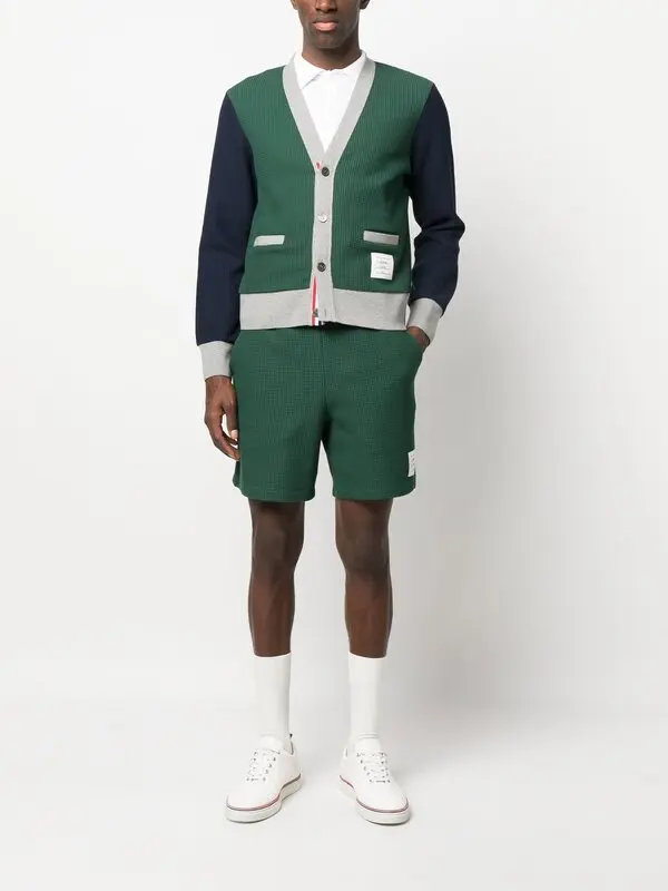 Thom Browne Waffle-effect Drawstring Shorts