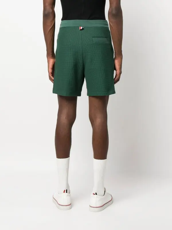 Thom Browne Waffle-effect Drawstring Shorts