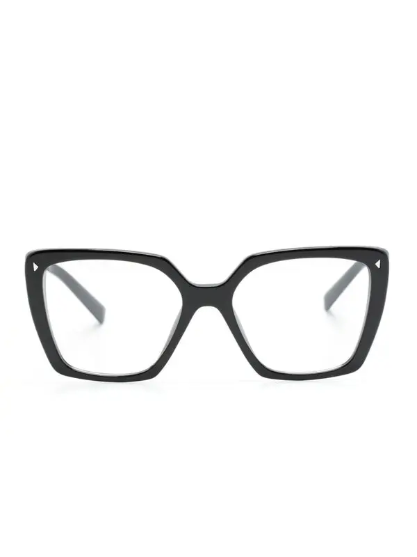 Prada Square Frame Glasses - Black