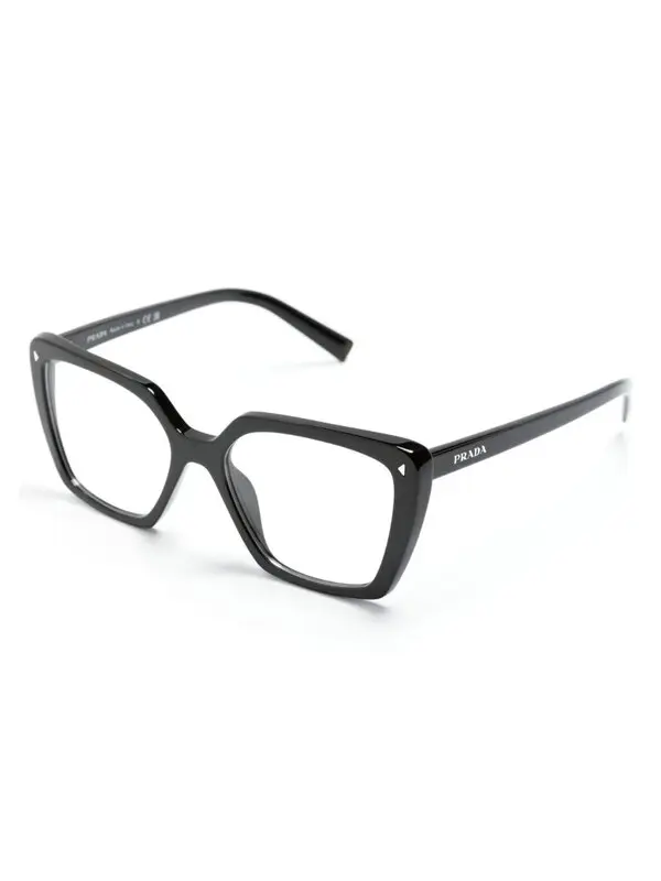 Prada Square Frame Glasses - Black