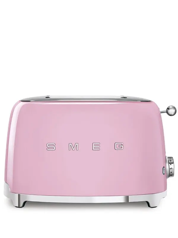 SMEG Logo-plaque Stainless-steel Toaster - Pink
