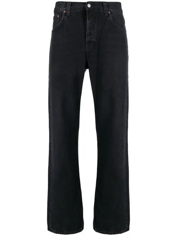 Nudie Jeans Rad Rufus Straight-leg Jeans - Black