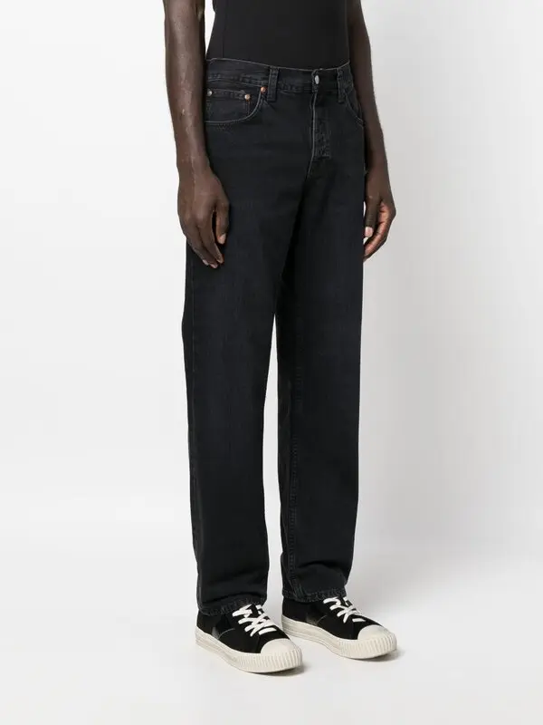 Nudie Jeans Rad Rufus Straight-leg Jeans - Black