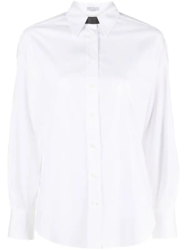 Brunello Cucinelli Monili Bead-embellished Shirt