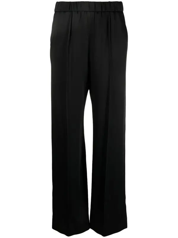 JIL SANDER - Jil Sander Satin-finish Wide-leg Trousers