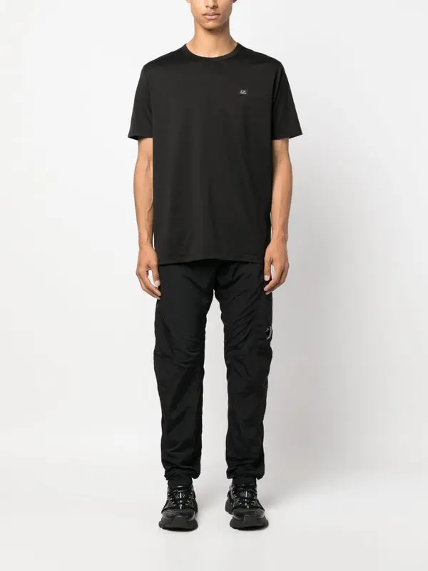 C.P. COMPANY Logo-patch Cotton T-shirt - Black