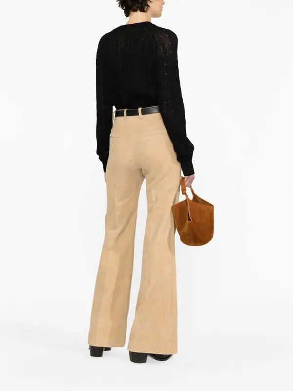 Etro Logo-embroidered Cable-knit Jumper - Black