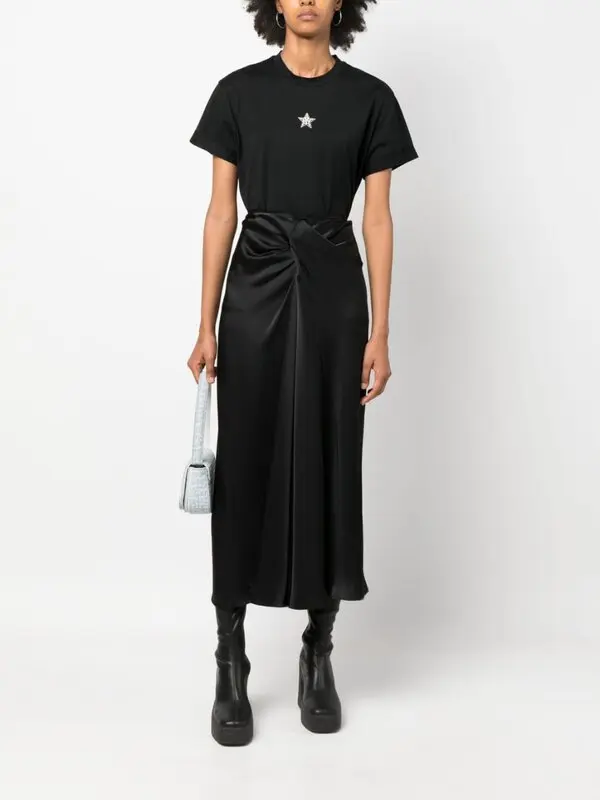 Stella McCartney Twist-detail Draped Midi Skirt
