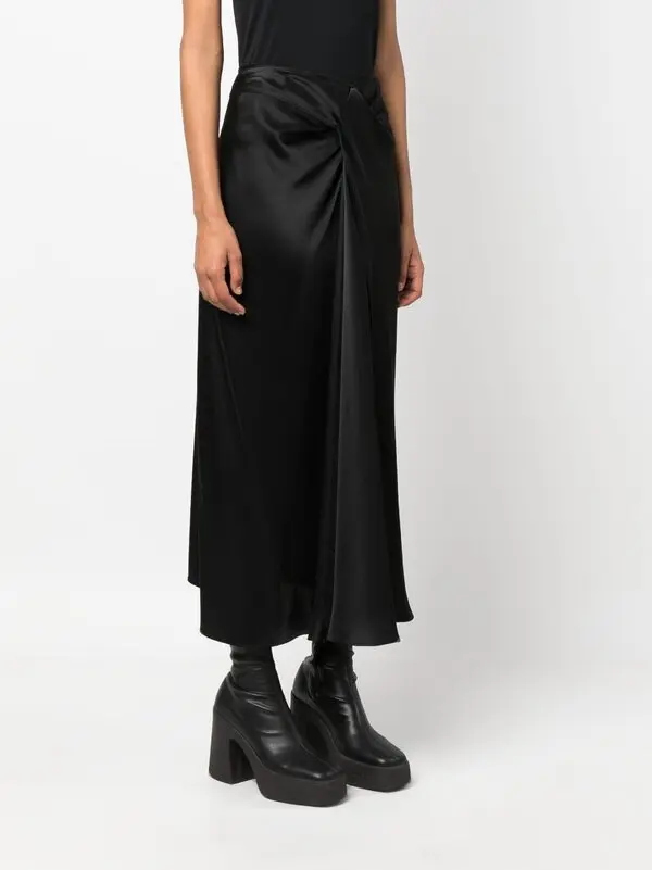 Stella McCartney Twist-detail Draped Midi Skirt