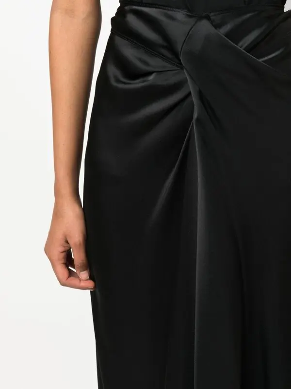 Stella McCartney Twist-detail Draped Midi Skirt