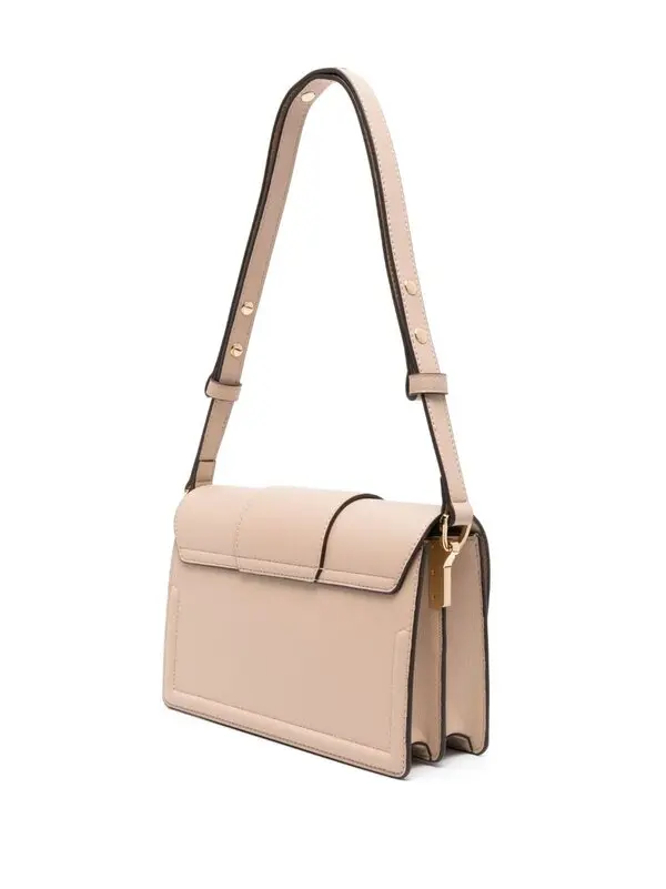 Moschino Heart Plaque Shoulder Bag - Neutrals