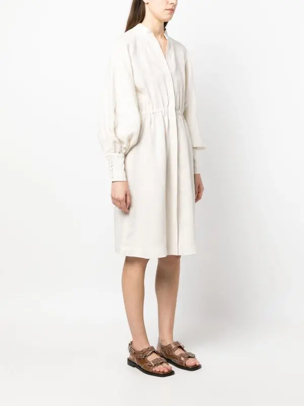 Eleventy Belted Linen Dress