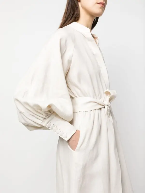 Eleventy Belted Linen Dress
