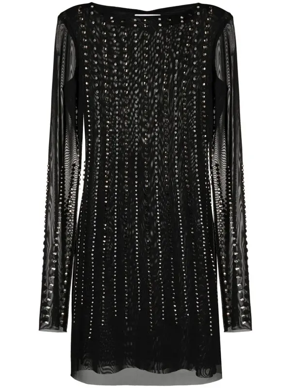 Patrizia Pepe Crystal-embellished Minidress