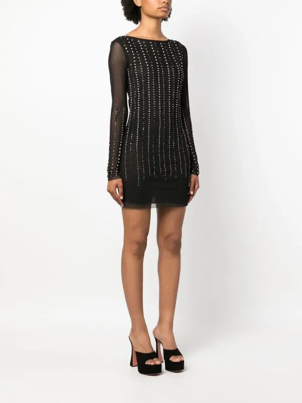 Patrizia Pepe Crystal-embellished Minidress