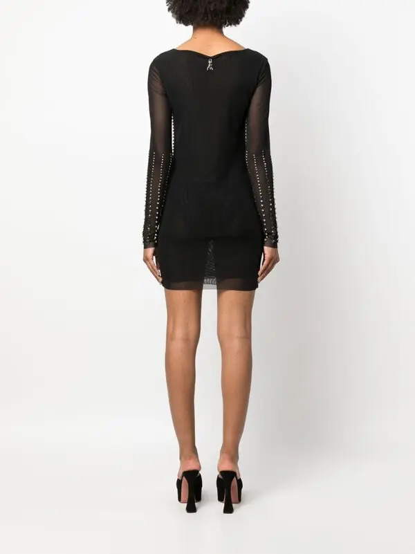 Patrizia Pepe Crystal-embellished Minidress
