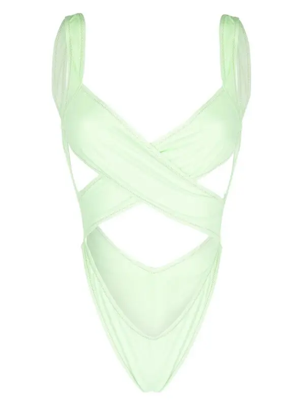REINA OLGA Exotica Solid Swimsuit - Green
