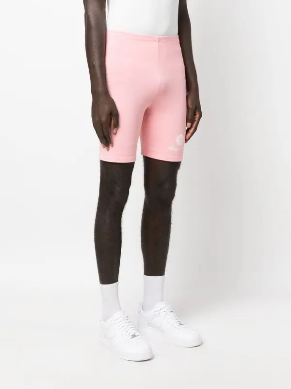 SPORTY & RICH Logo Cycling Shorts - Pink