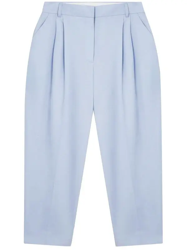 Stella McCartney Pleated Cropped Trousers