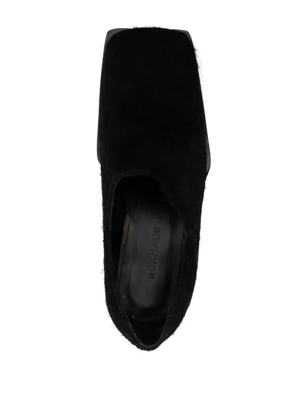 Eckhaus Latta 65mm Cowboy Leather Clogs