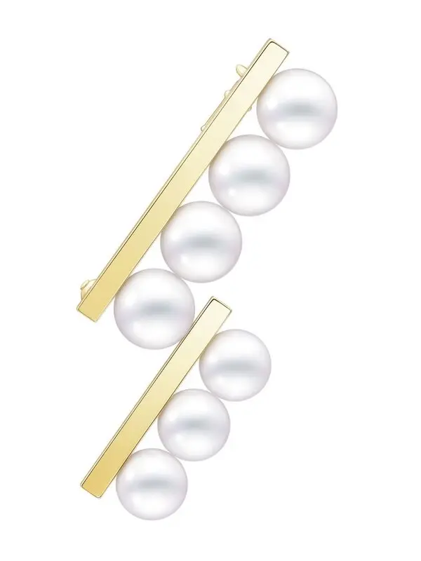 TASAKI 18kt Yellow Akoya Pearl Brooch - Gold