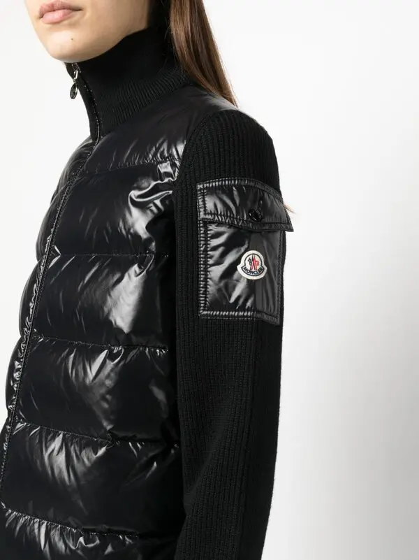 Moncler Panelled Jacket - Black