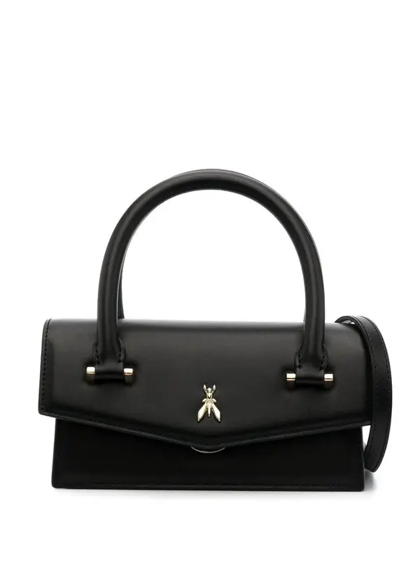 Patrizia Pepe Fly Bamby Leather Bag - Black