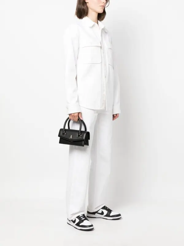 Patrizia Pepe Fly Bamby Leather Bag - Black