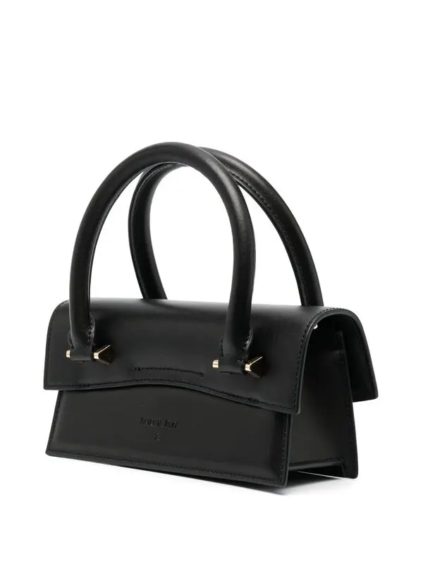 Patrizia Pepe Fly Bamby Leather Bag - Black