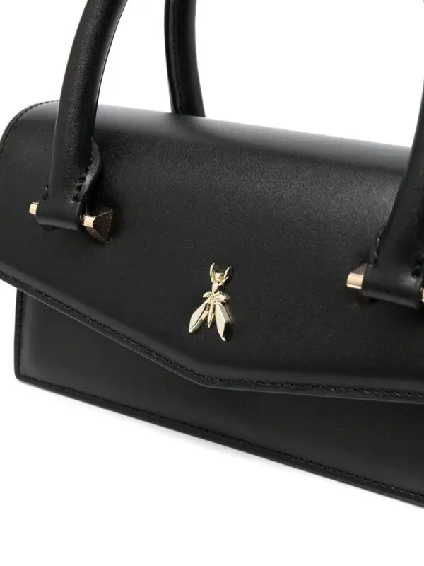 Patrizia Pepe Fly Bamby Leather Bag - Black