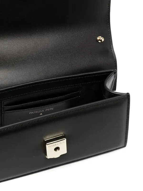 Patrizia Pepe Fly Bamby Leather Bag - Black