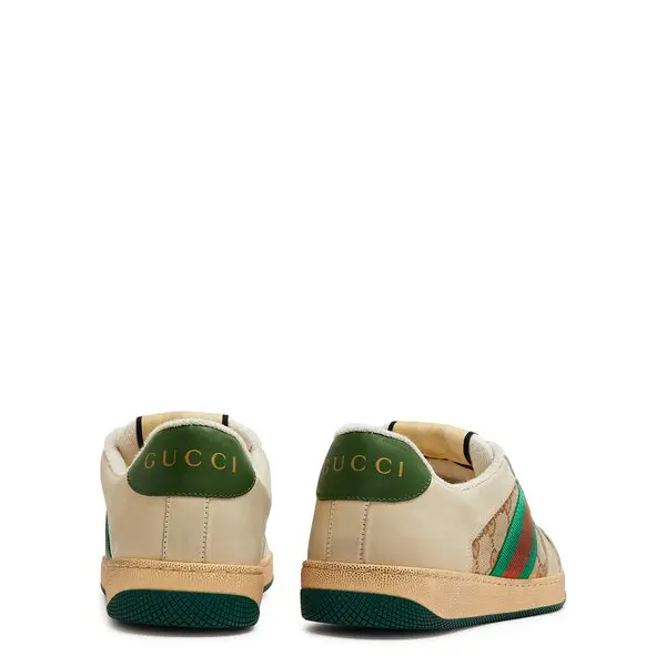 Gucci Screener Panelled Nubuck Sneakers