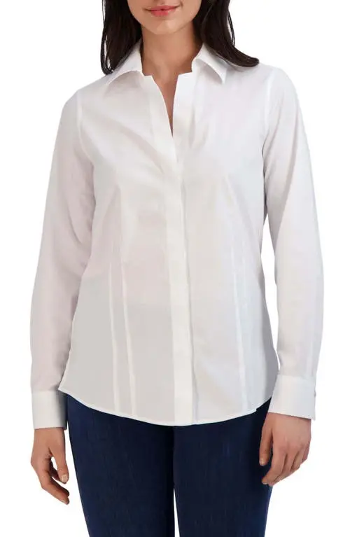 Foxcroft Taylor Stretch Shirt - White