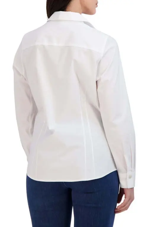 Foxcroft Taylor Stretch Shirt - White