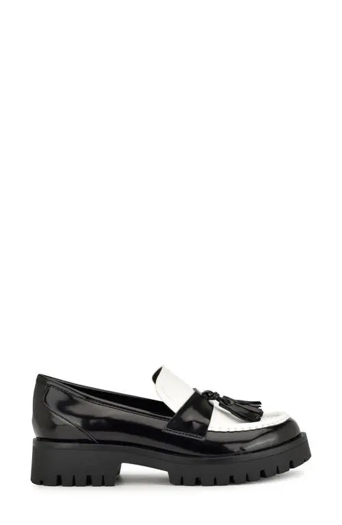 Nine West Garry Platform Tassel Loafer - Blk01