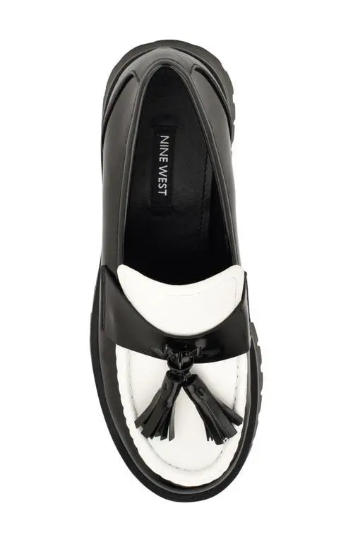 Nine West Garry Platform Tassel Loafer - Blk01