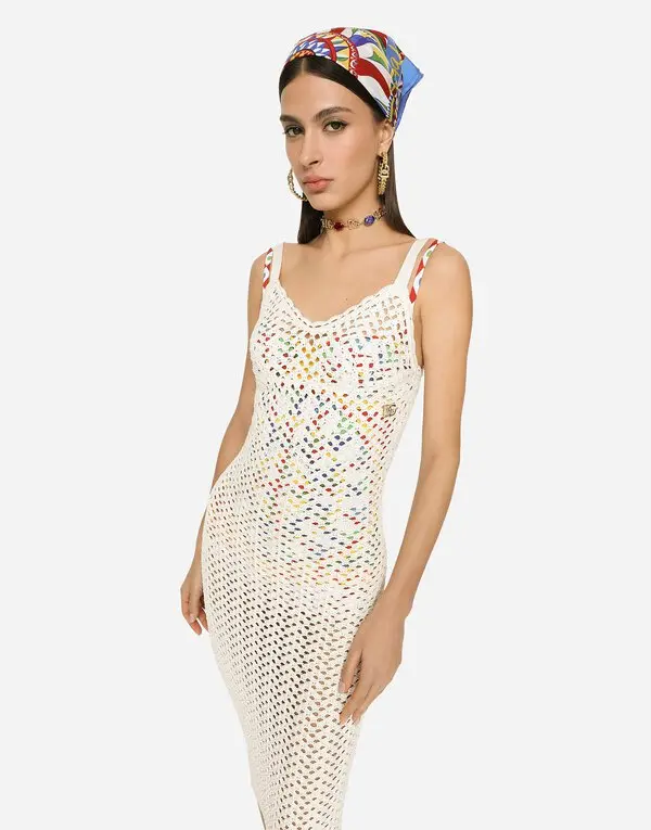 Dolce & Gabbana Crochet Slip Dress