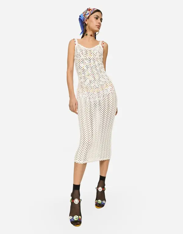 Dolce & Gabbana Crochet Slip Dress