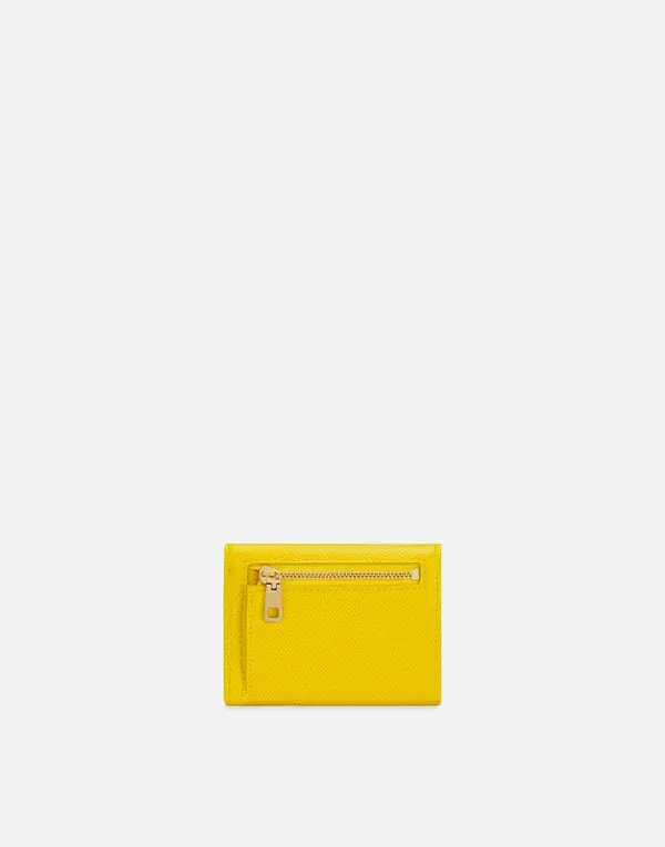 Dolce & Gabbana Dauphine Calfskin French-flap Wallet - Yellow