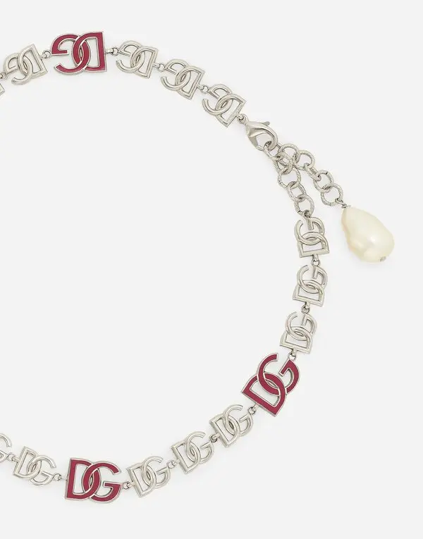 Dolce & Gabbana Chain Necklace With Dg Multi-logo