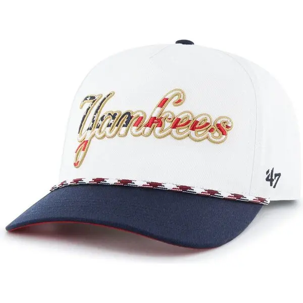 '47 New York Yankees Flag Script Hitch Snapback Hat